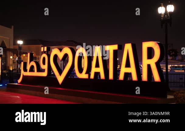Doha qatar welcome sign Stock Videos & Footage - HD and 4K Video Clips ...