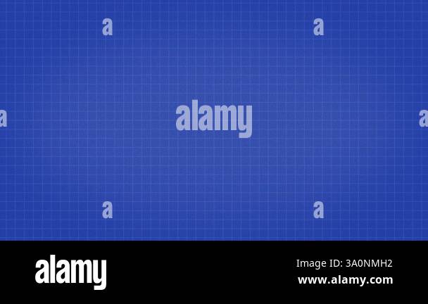 Blueprint background animation. Blue grid with grain texture. Blueprint ...