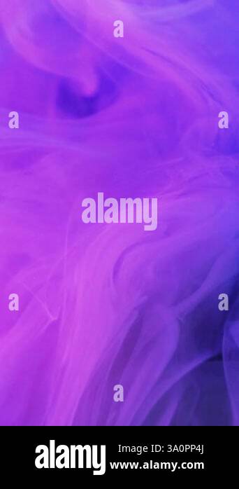 Vertical video. Neon mist. Paint water blend. Defocused fluorescent ...