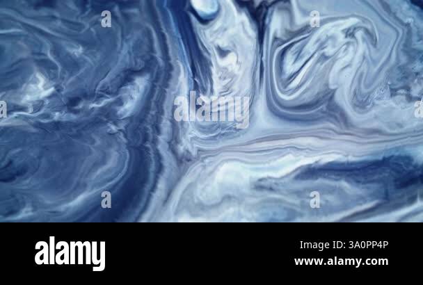 Wet marble. Particles background. Blur blue white colorful paint in ...