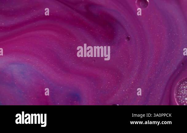 Marble emulsion. Paint stream figure. Pink shade tone displacement. Oil ...