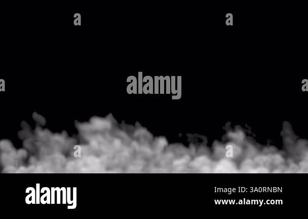 Atmosphere smoke or fog moves on a transparent background with an alpha ...