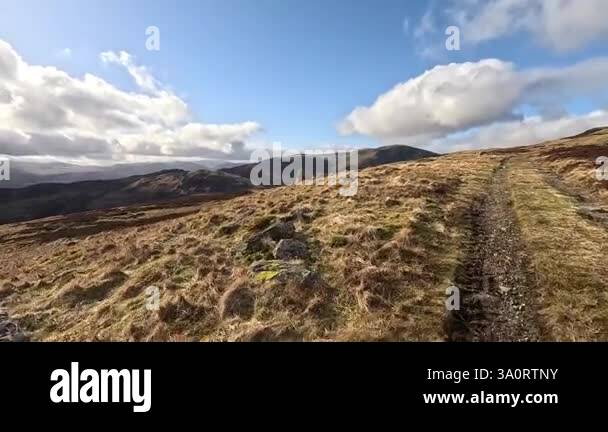 Glen Turret in the Scottish Highlands. Beautiful Loch scene with ...