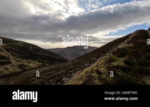 Glen Turret in the Scottish Highlands. Beautiful Loch scene with ...