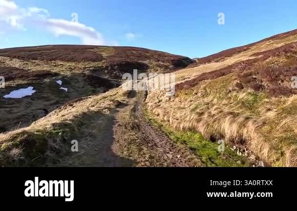 Glen Turret in the Scottish Highlands. Beautiful Loch scene with ...