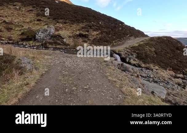 Glen Turret in the Scottish Highlands. Beautiful Loch scene with ...