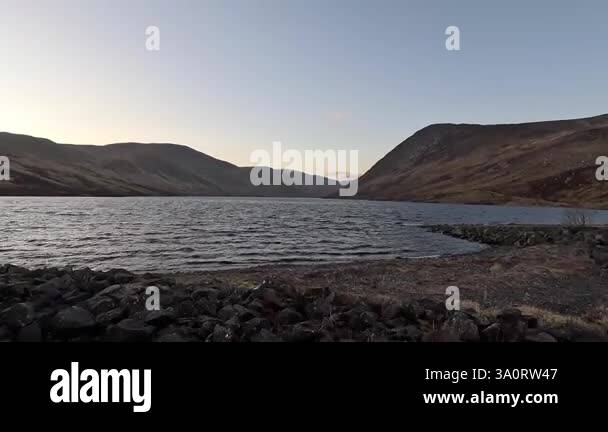 Glen Turret in the Scottish Highlands. Beautiful Loch scene with ...