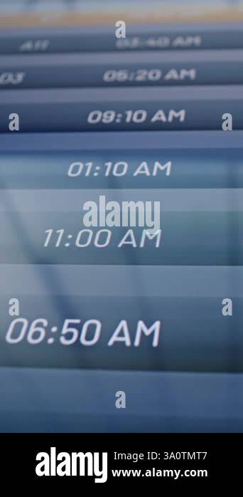 Airport Terminal: Arrival and Departure Information Display with Flight ...