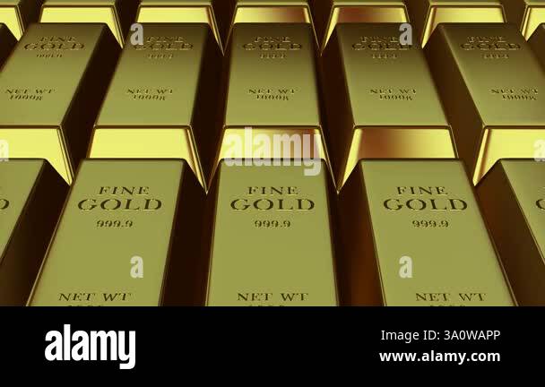 Movement Over Gold Bars, Elegant Background, Exclusive, Capital ...