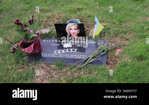 Los Angeles, California - February 27, 2025: Grave of cinematographer ...