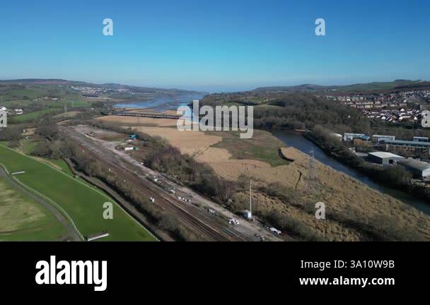 River Teign, South Devon, England: DRONE VIEWS: The drone flies over ...