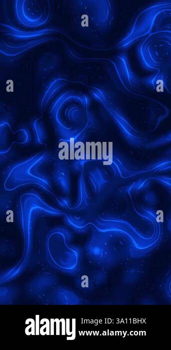 Dark blue liquid vertical animated stock video. Graphic design ...