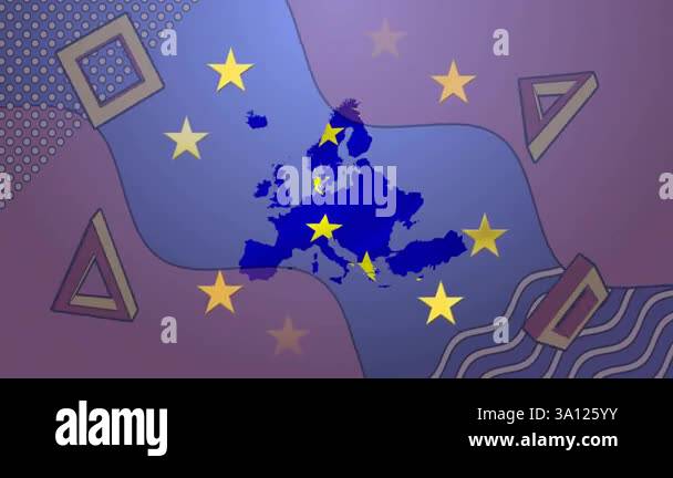 European continent map in art Stock Videos & Footage - HD and 4K Video ...