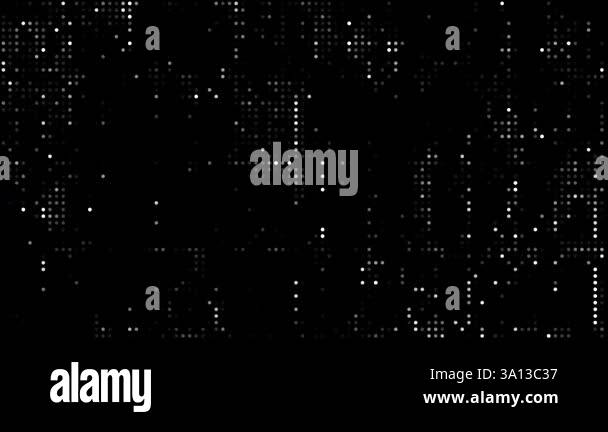 high technology animated technological background with randomly glowing ...