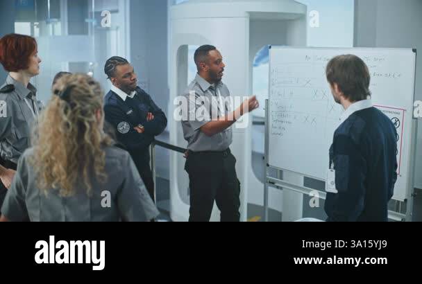 Planning Session with Airport Security Staff: African American Security ...