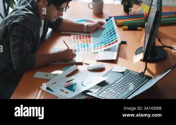 Man graphic designer meeting Stock Videos & Footage - HD and 4K Video ...
