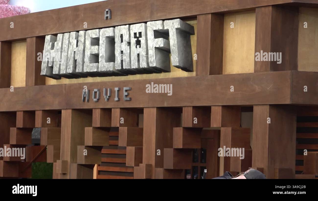 Cast and crew attend world premiere of A Minecraft Movie in London ...