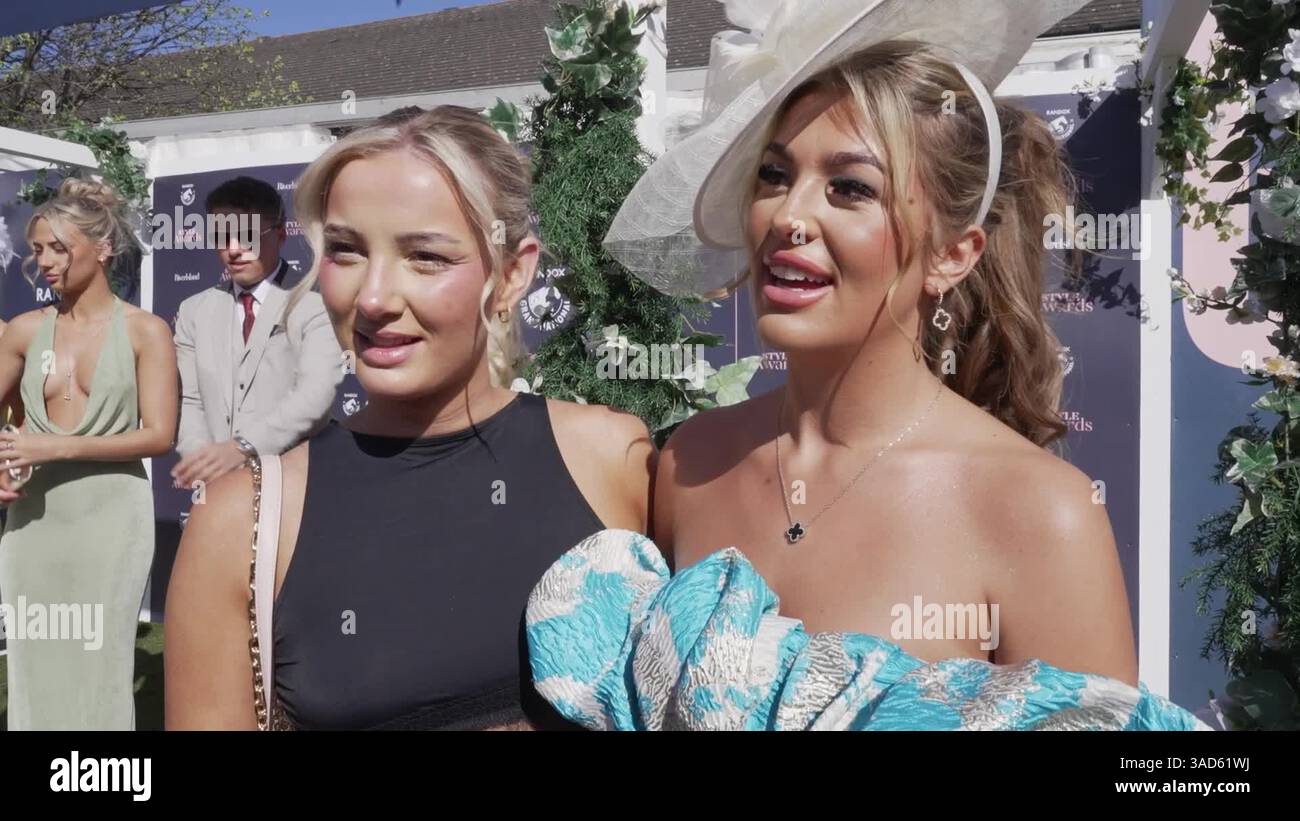 Grand National racegoers reveal their top tips Stock Video Footage - Alamy