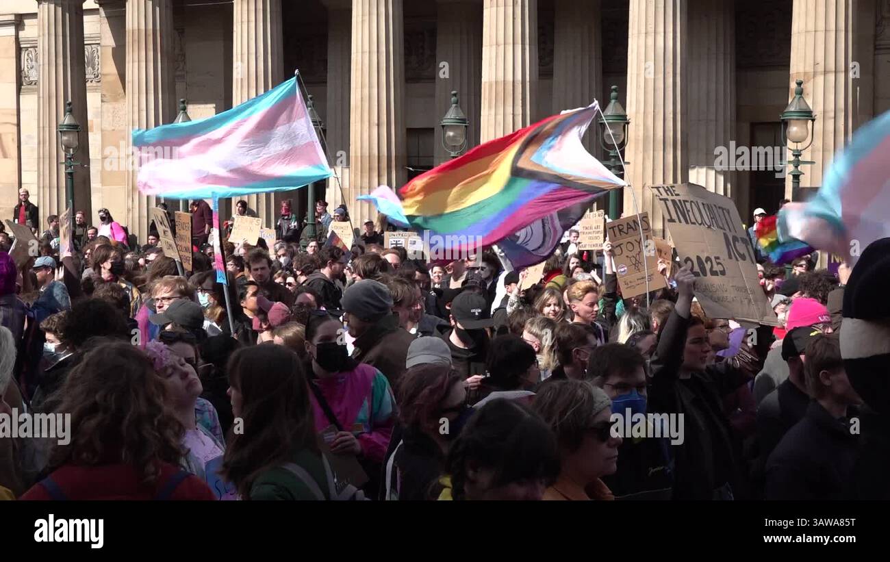 Thousands of trans rights protesters on Edinburgh streets following ...