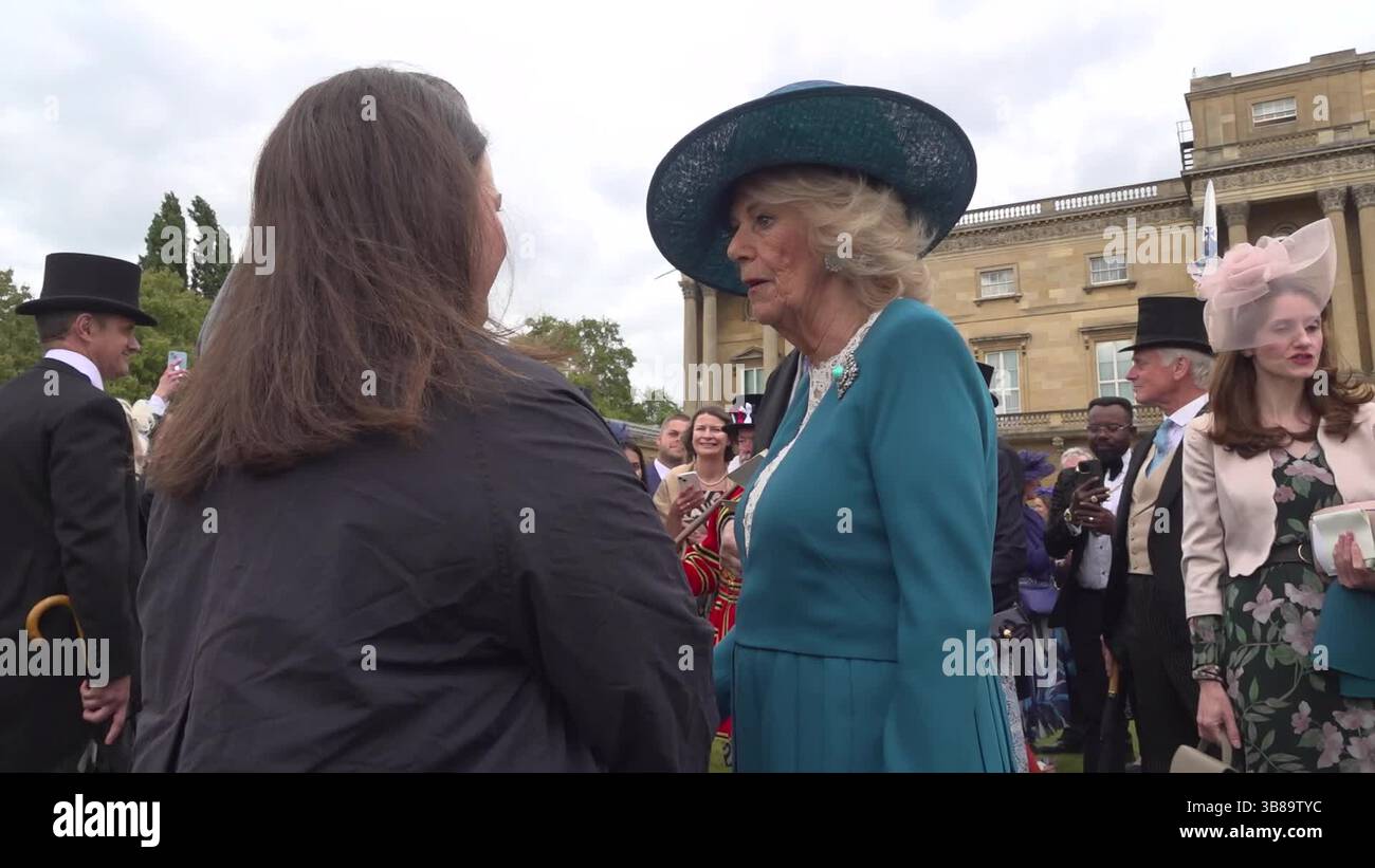 The King and Queen host the first Buckingham Palace garden party of the ...