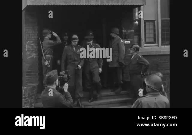 HOLLAND - 1945 - General Dwight Eisenhower, Lieutenant General William ...