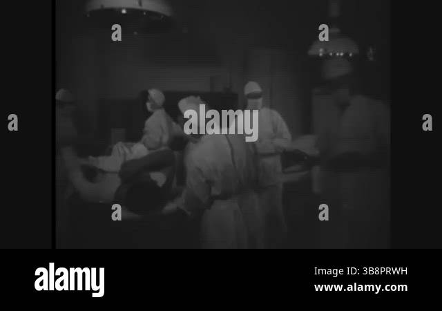 ENGLAND - 1944 - Two wounded soldiers recieve surgery at the 55th ...