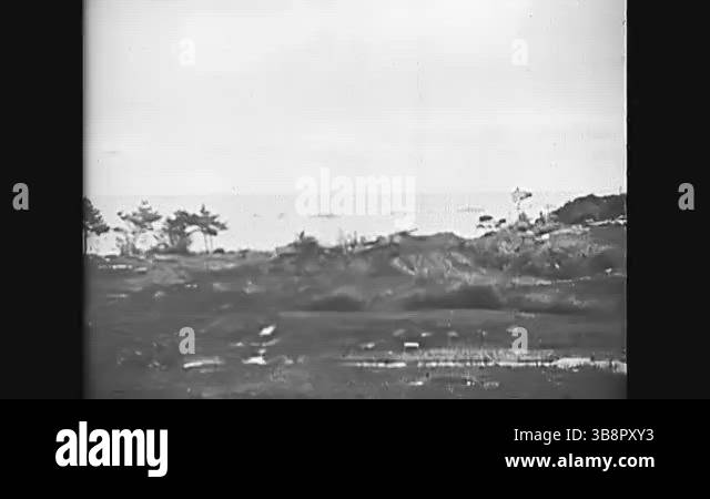OKINAWA - 1945 - Marines repair tanks at a base camp in Okinawa, Japan ...