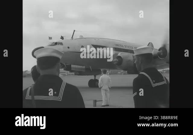 SAN DIEGO - 1952 - General Matthew B. Ridgway arrives in San Diego with ...