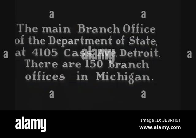 MICHIGAN - 1938 - Men and women stand around tables with a 'Cashiers ...