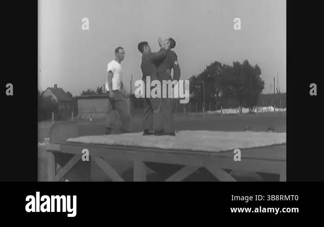 GERMANY - 1946 - US soldiers practice Judo at an MP School in Germany ...