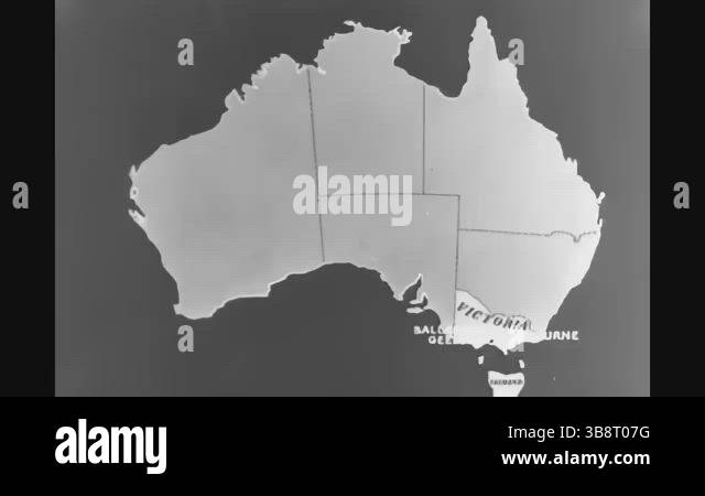 GEELONG - 1948 - An animated map of Australia showing the state of ...