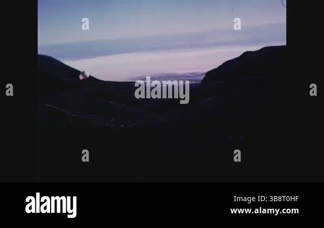 TULAROSA - 1960 - A dummy's parachute floats to earth from high ...