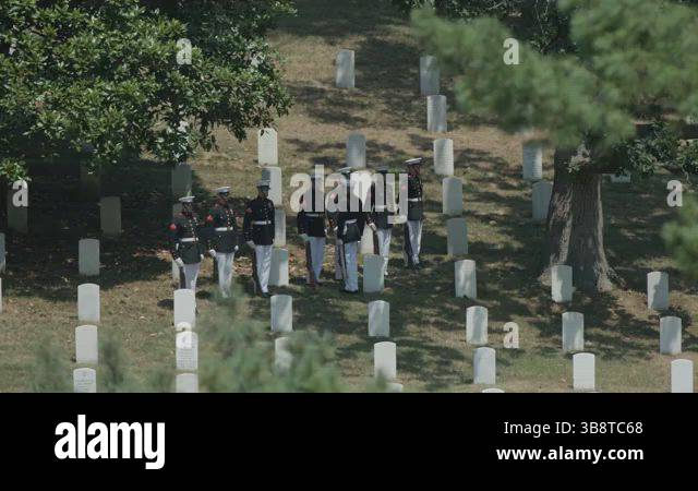 VIRGINIA - 7.29.2024 - US Marines fire a seven gun salute for General ...