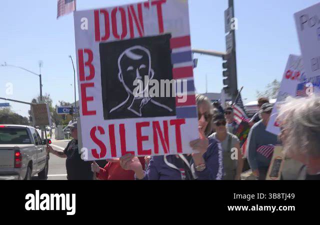 VENTURA - 3.6.2025 - Large street protests against the Donald Trump ...
