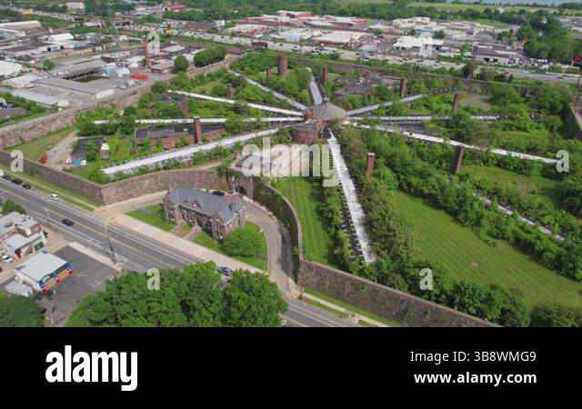 PHILADELPHIA - 7.11.2024 - Good aerial view of Holmesburg Prison in ...