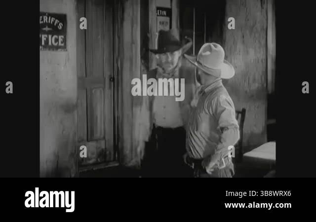 US - 1932 - in this western, two cowboys shoot the hat off of a rival ...
