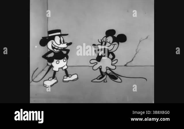 USA - 1928 - In this animated film, Mickey and Minnie Mouse dance the ...