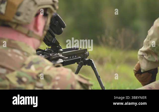 VERMONT - 5.14.2024 - USAF members are trained on the M249 Light ...