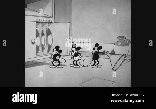 USA - 1929 - In this animated film, Mickey and Minnie Mouse dance to ...