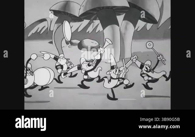 USA - 1929 - In this animated film, elves merrily transport and drink ...