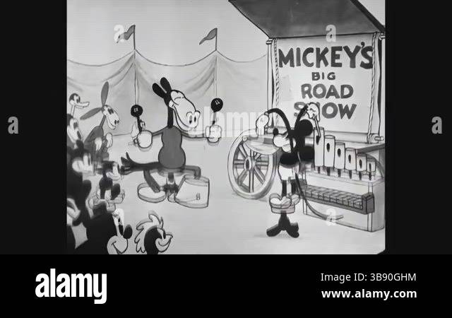 USA - 1929 - In this animated film, Mickey Mouse plays the pipe organ ...