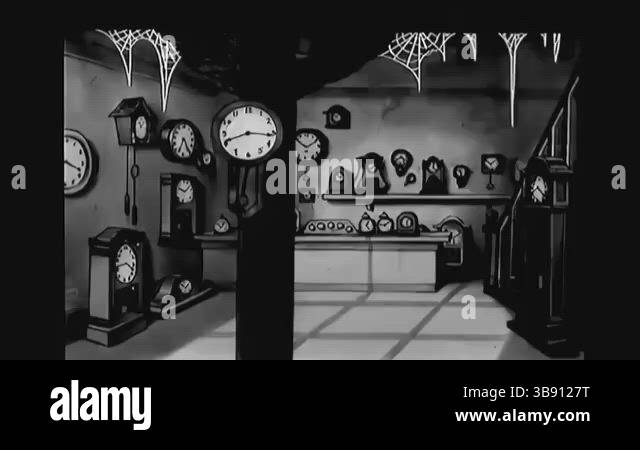 USA - 1931 - In this animated film, a cuckoo clock chirps and alarm ...