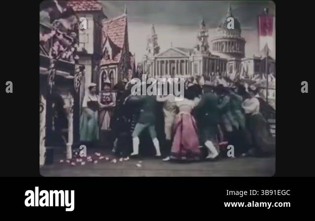 UNITED KINGDOM - 1902 - In this silent film, Robinson Crusoe comes home ...