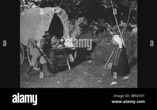 UNITED STATES - 1908 - The search party arrives at the camp and they ...