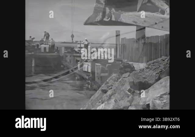 CANADA - 1950s - The Long Sault rapids present a unique challenge to ...