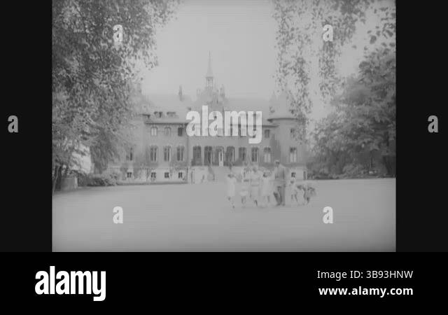 SWEDEN - 1948 - Swedish Crown Prince Gustaf VI Adolf strolls around the ...