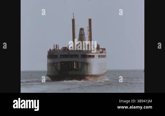 NEW JERSEY - 1967 - In Cape May, numerous large passenger ships dock ...