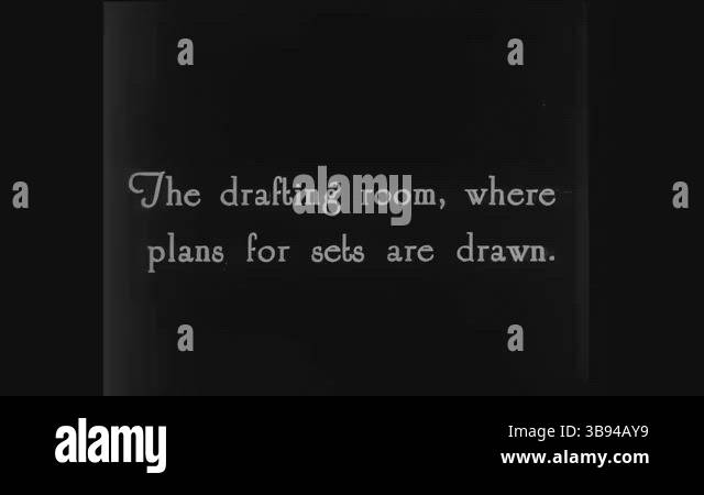 CALIFORNIA - 1925 - Movie sets are designed and shown completed for an ...