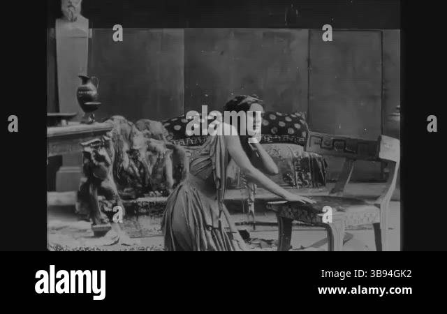 ITALY - 1913 - in this silent drama, a slave is relieved when her Roman ...