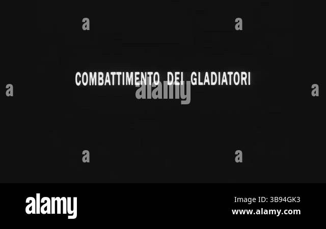 ITALY - 1913 - in this silent historical film, gladiators salute the ...